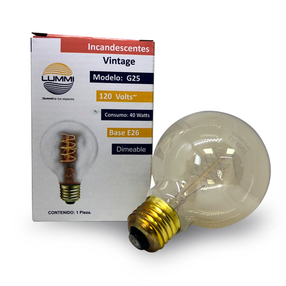 Foco vintage 40W (G25) – Lummi