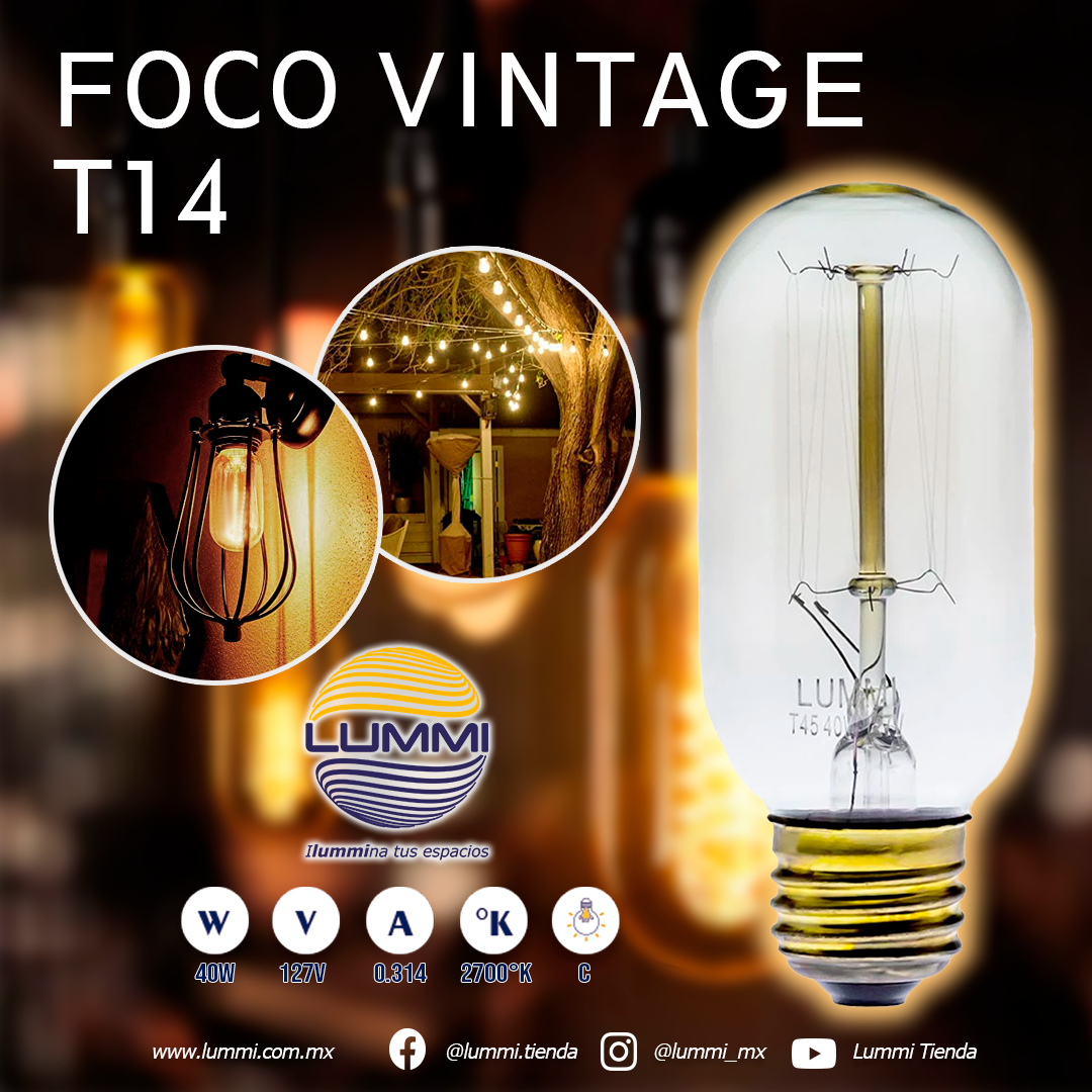 Foco tipo vintage ( T14 ) – Lummi